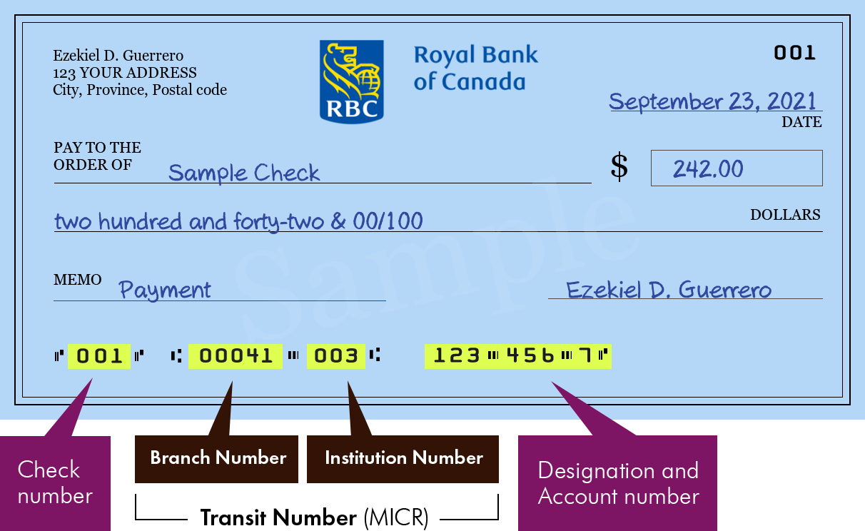 000300041 — Routing Number for the Royal Bank Of Canada in Alma