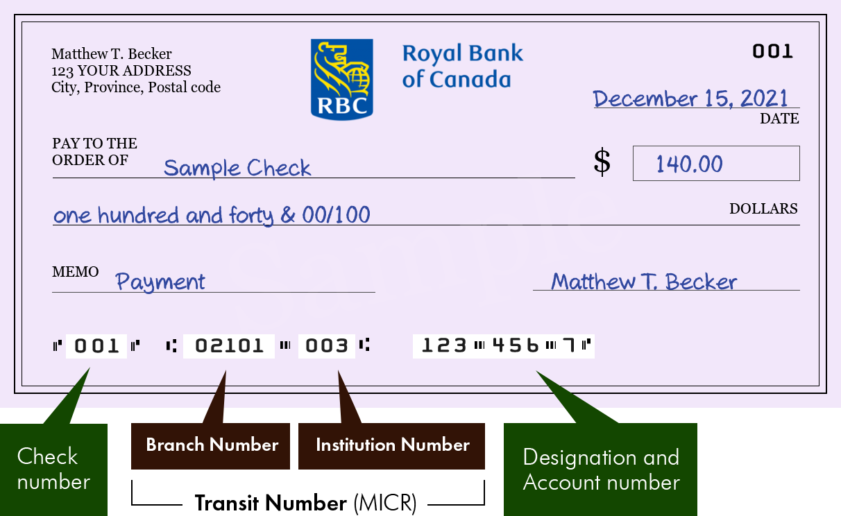 000302101 — Routing Number for the Royal Bank Of Canada in Longueuil