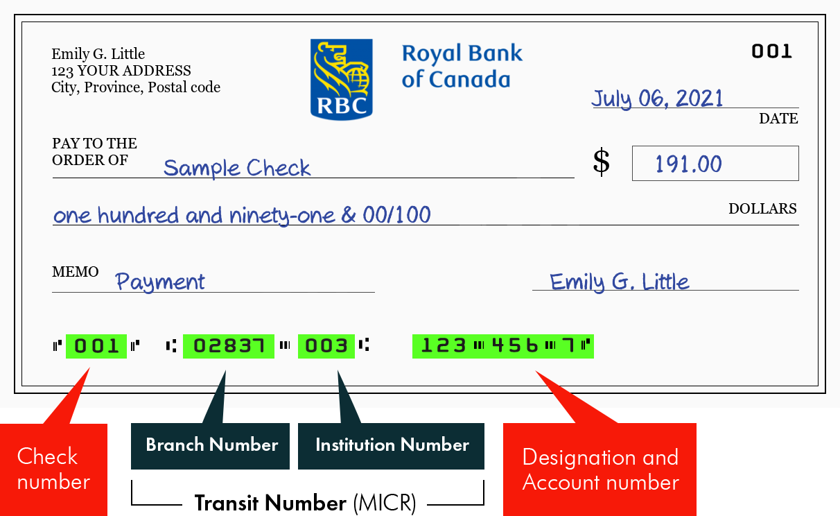 000302837 — Routing Number for the Royal Bank Of Canada in Montreal