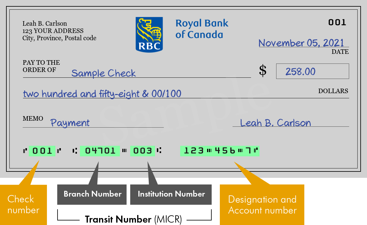 000304701 — Routing Number for the Royal Bank Of Canada in Montreal