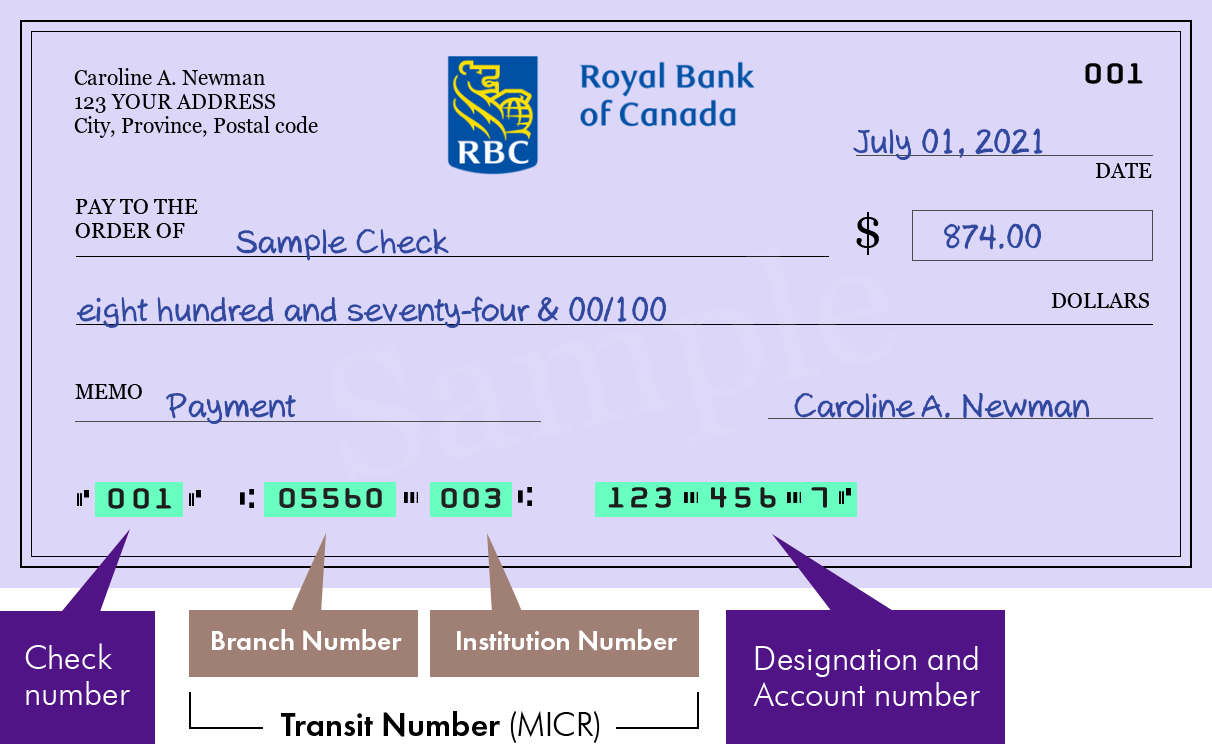 000305560 — Routing Number for the Royal Bank Of Canada in Vancouver