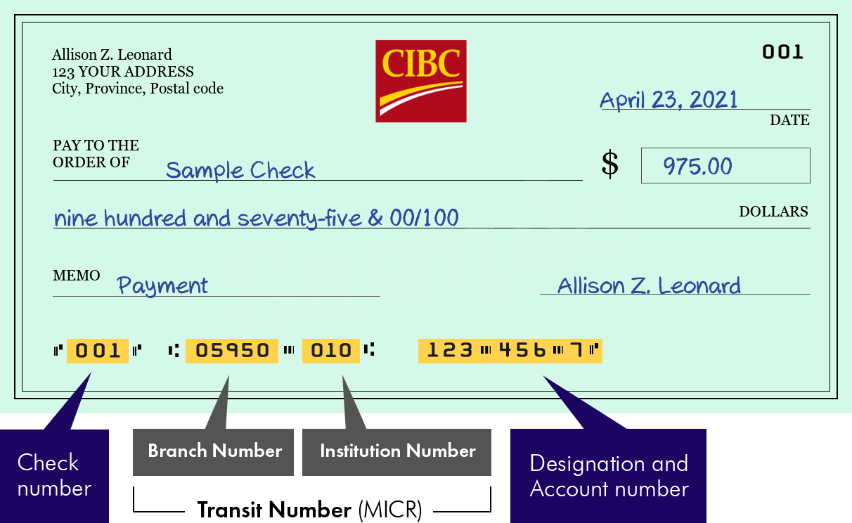 05950-010 — Transit Number for the Canadian Imperial Bank Of Commerce ...
