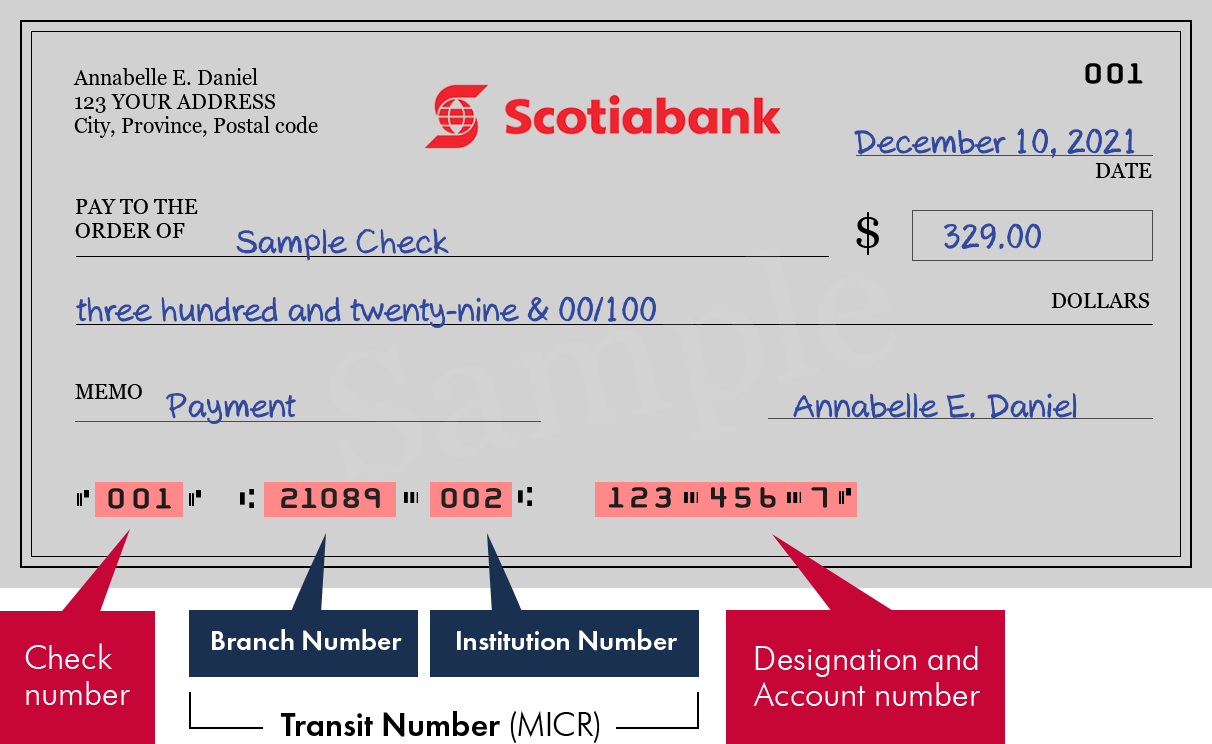 21089-002 — Transit Number for the The Bank Of Nova Scotia in Calgary