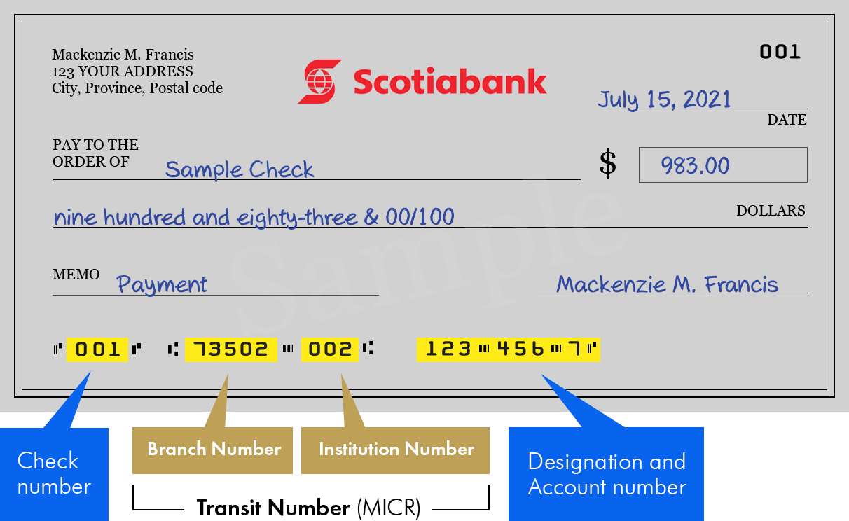 000273502 — Routing Number for the The Bank Of Nova Scotia in Brampton