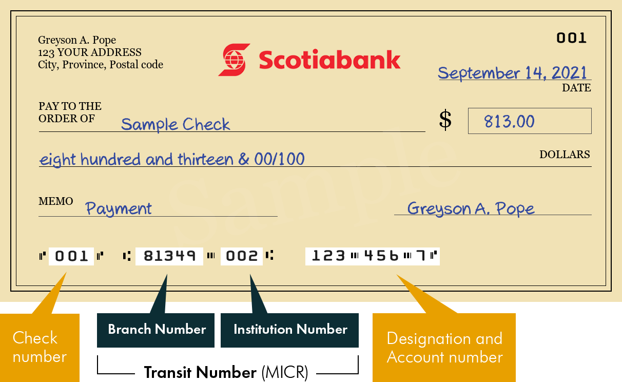 000281349 — Routing Number for the The Bank Of Nova Scotia in Calgary