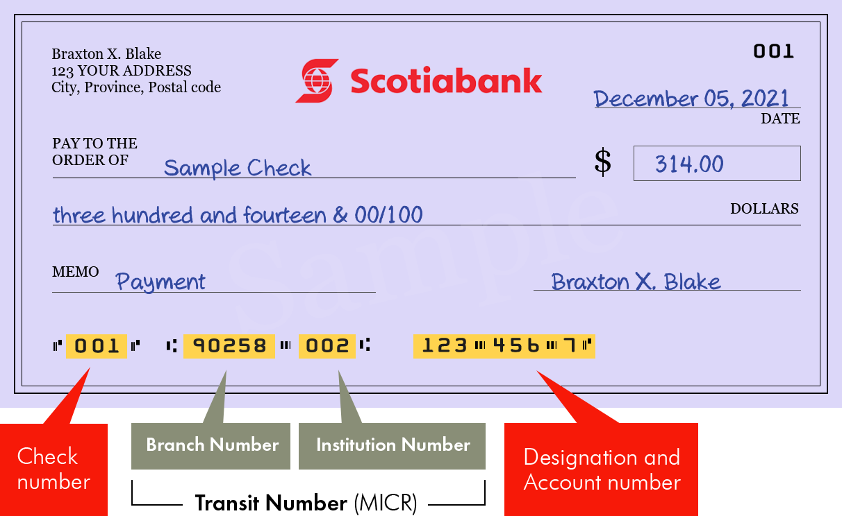 000290258 — Routing Number for the The Bank Of Nova Scotia in Regina