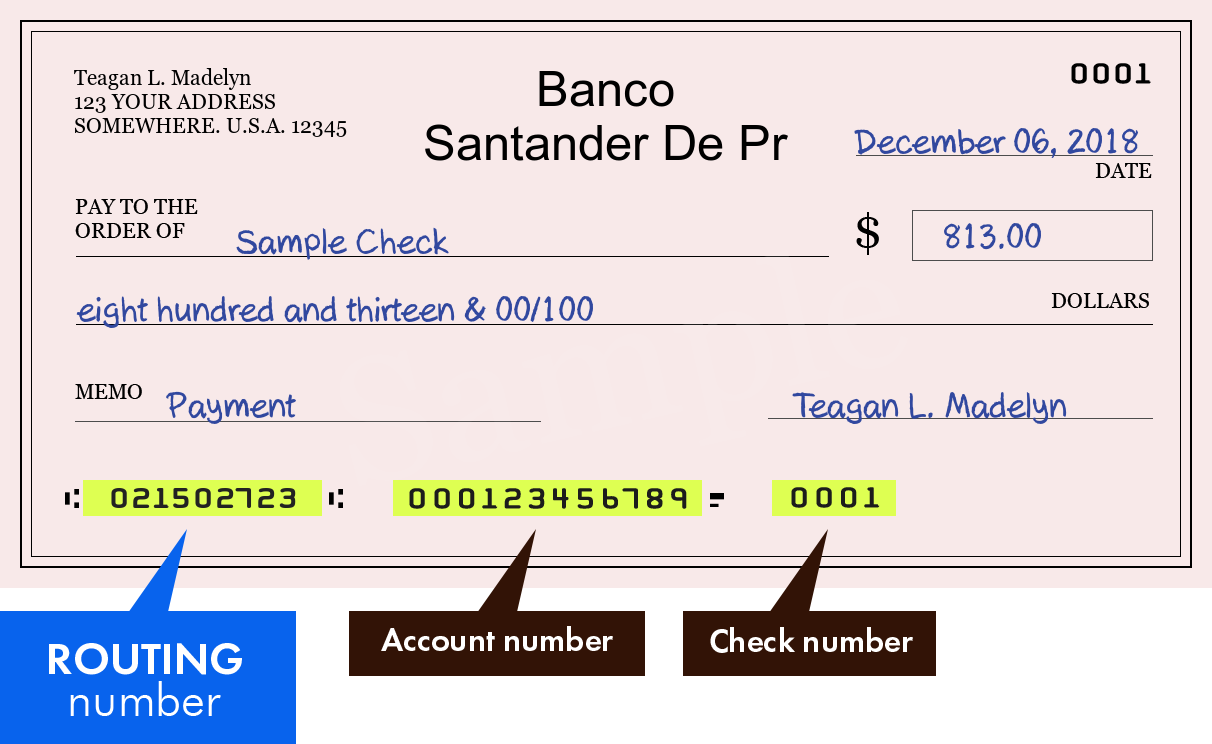 021502723 — Routing Number of Banco Santander De Pr in Hato Rey