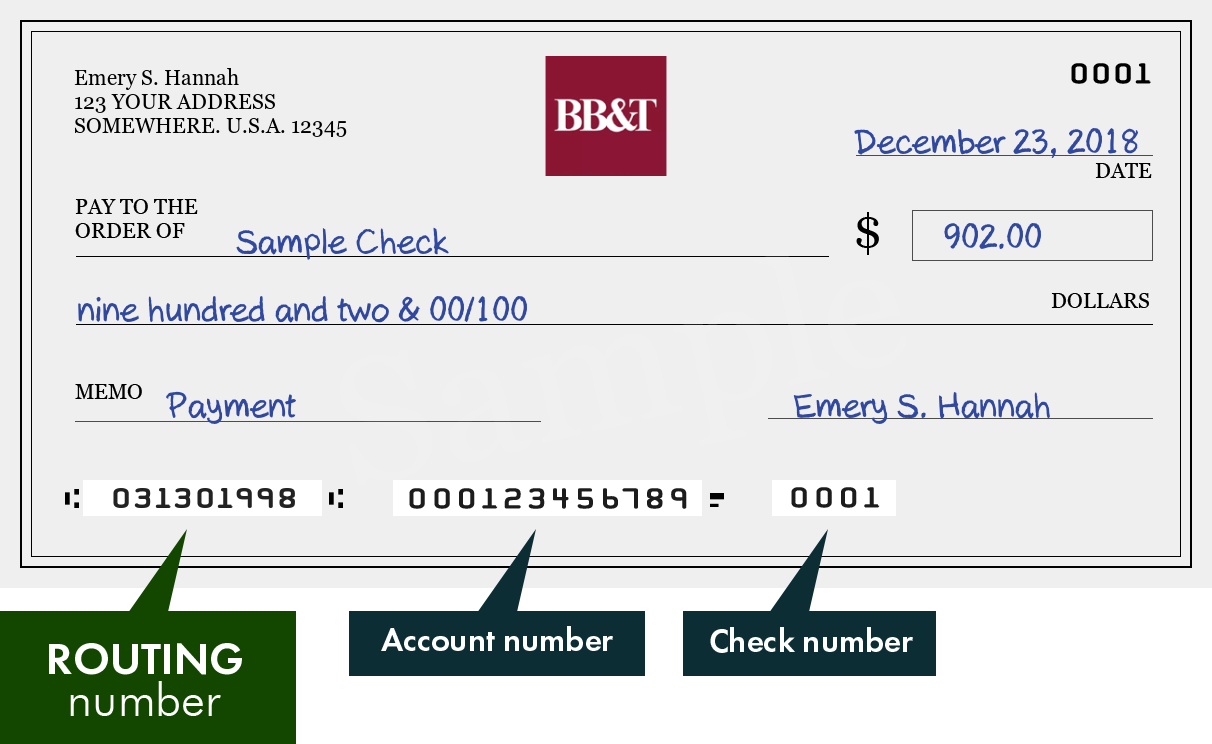 Branch Banking & Trust Company - search routing numbers, addresses and ...