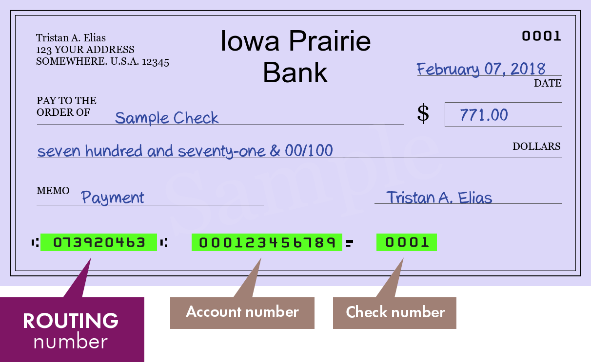 Iowa Prairie Bank - search routing numbers, addresses and phones of ...