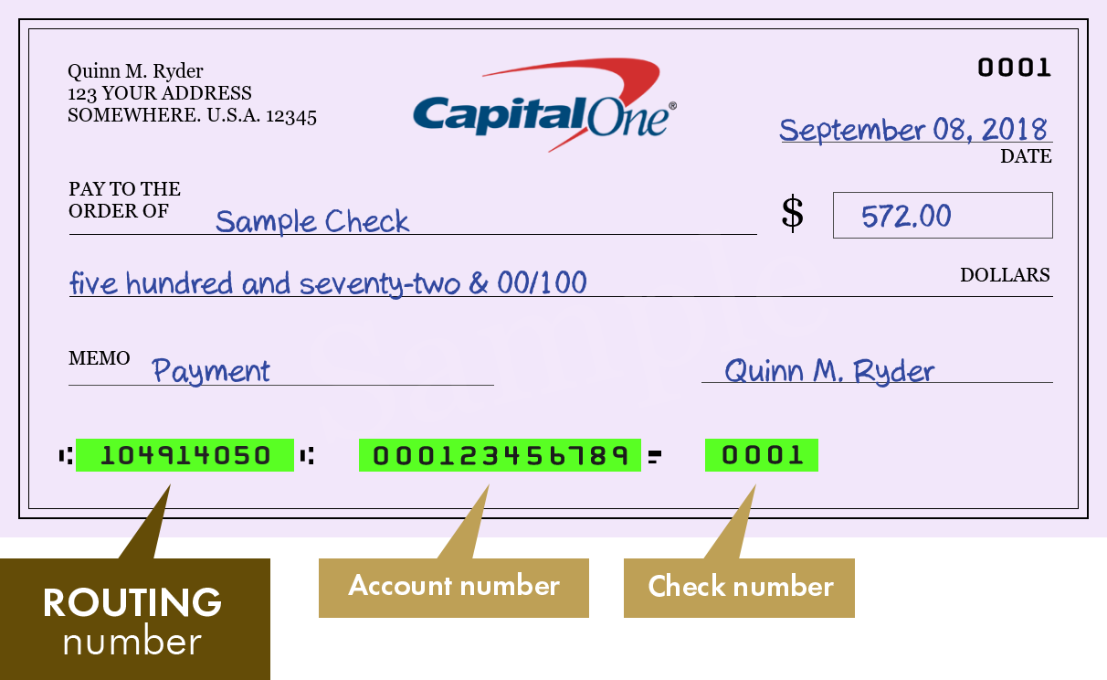 104914050 Routing Number Of Capital One Bank Usa N A In Richmond