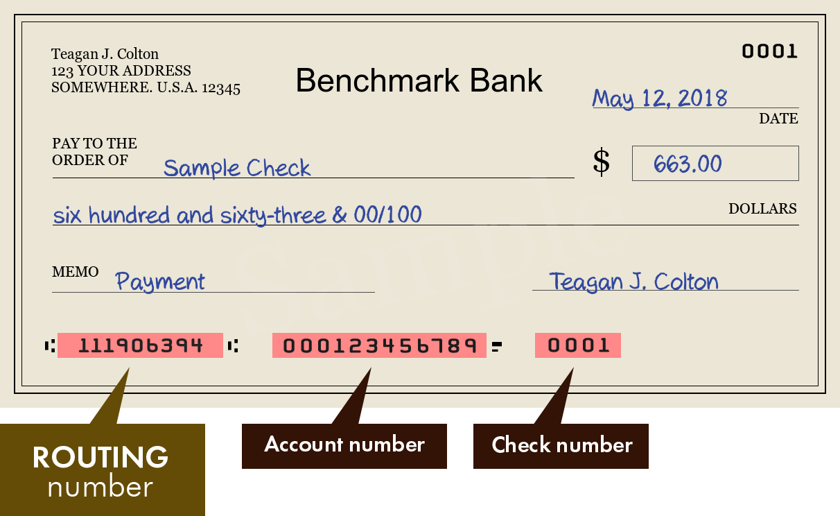 111906394 Routing Number Of Benchmark Bank In Plano