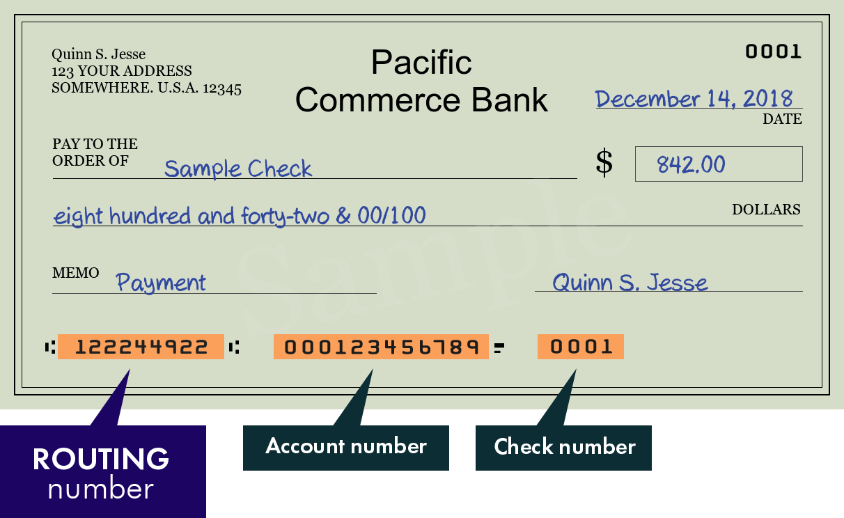 Pacific Commerce Bank - search routing numbers, addresses and phones of ...