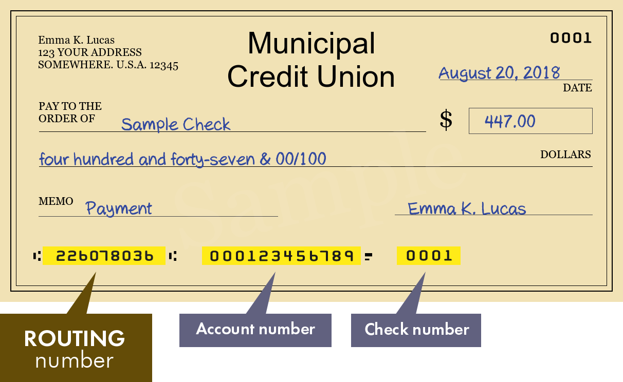 226078036 Routing Number Of Municipal Credit Union In New York 226078036 Routing Number Of Municipal Credit Union In New York