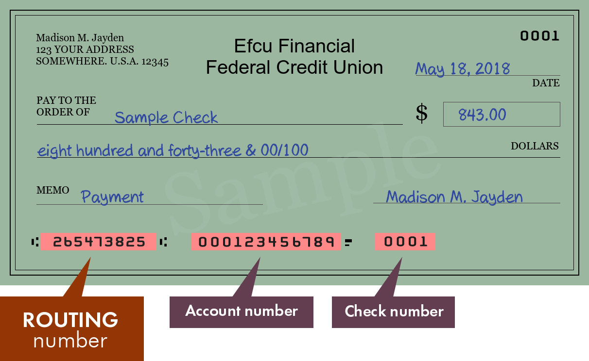 Efcu Financial Federal Credit Union - search routing numbers, addresses ...