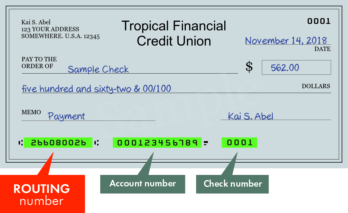 Tropical Financial Credit Union - search routing numbers, addresses and ...