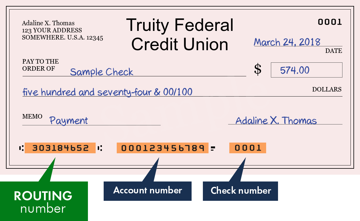 303184652 — Routing Number of Truity Federal Credit Union in Bartlesville