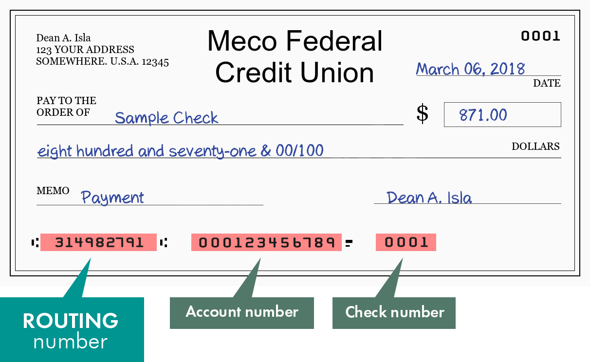 Meco Federal Credit Union - search routing numbers, addresses and ...