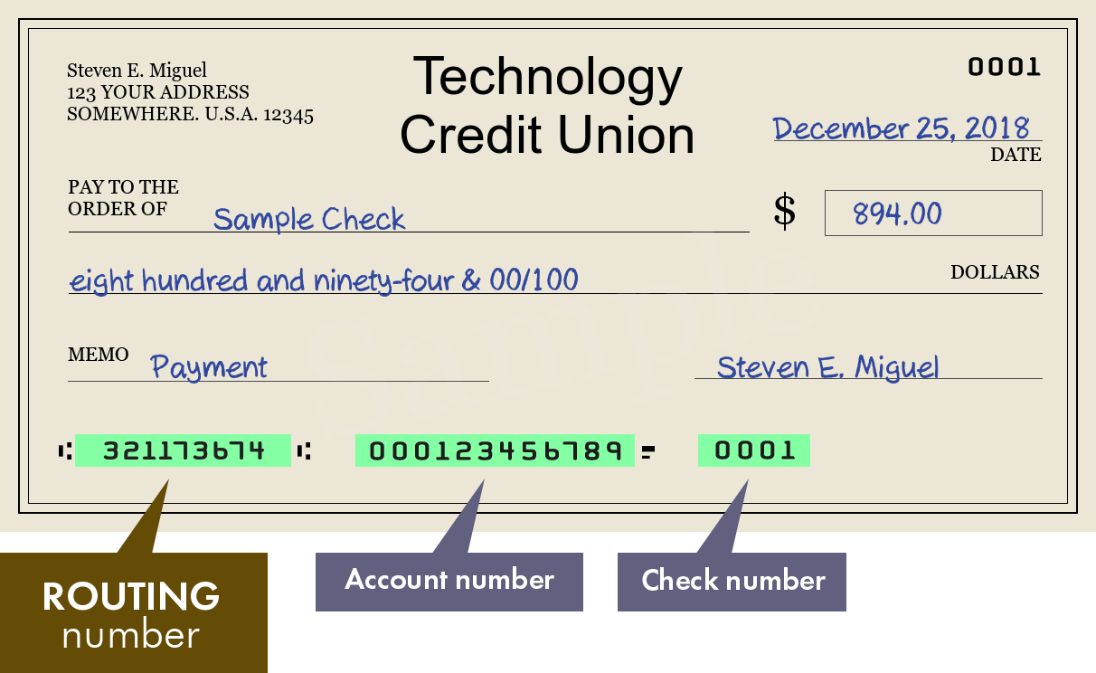 Technology Credit Union - search routing numbers, addresses and phones ...