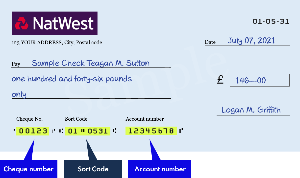 Sort Code 010531 Of National Westminster Bank Plc In Chatham Sort Code 010531 Of National Westminster Bank Plc In Chatham