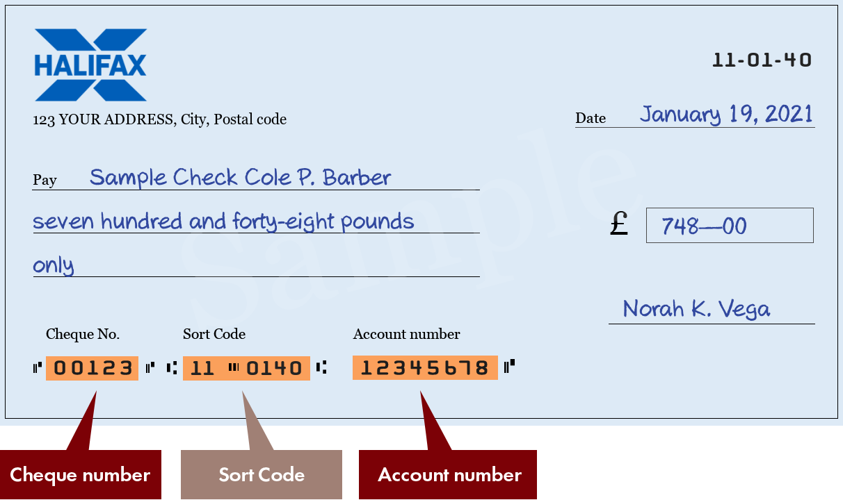 Sort Code 110140 Of Halifax In Leeds Sort Code 110140 Of Halifax In Leeds