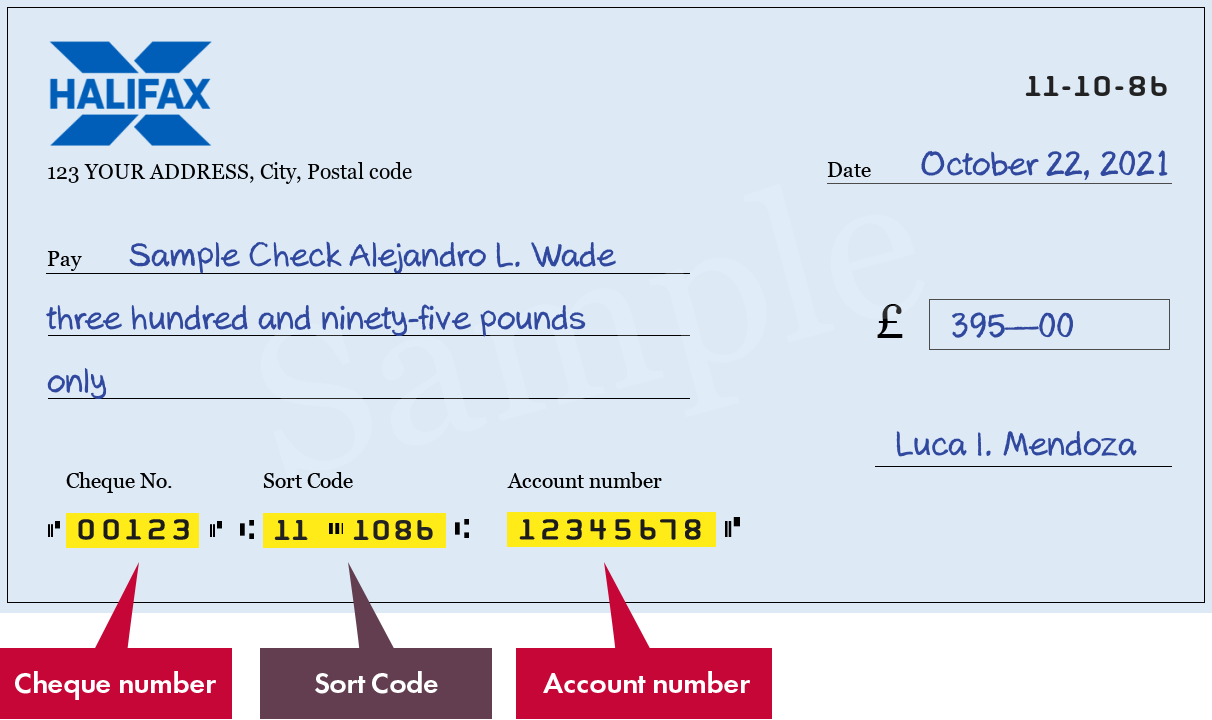 Sort Code 111086 Of Halifax In Leeds Sort Code 111086 Of Halifax In Leeds
