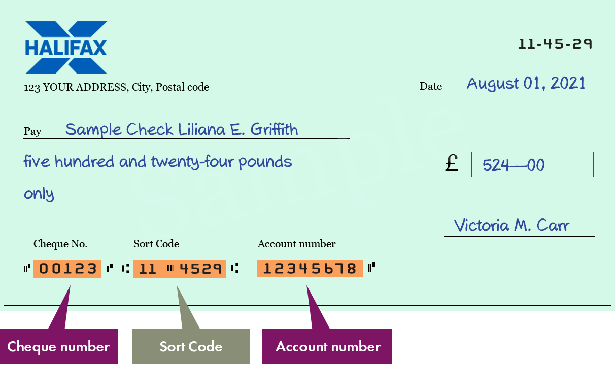 Sort Code 114529 Of Halifax In Leeds Sort Code 114529 Of Halifax In Leeds