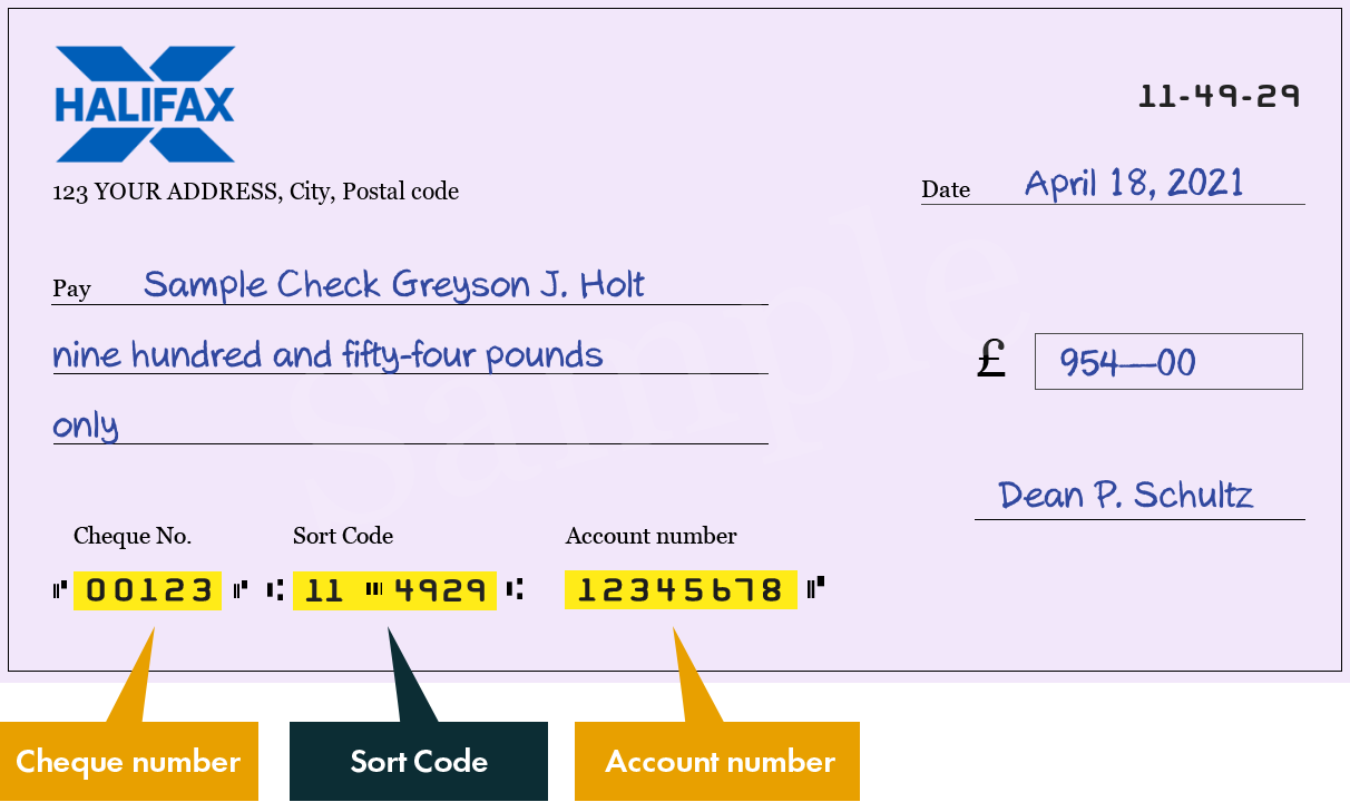 Sort Code 114929 Of Halifax In Edinburgh Sort Code 114929 Of Halifax In Edinburgh