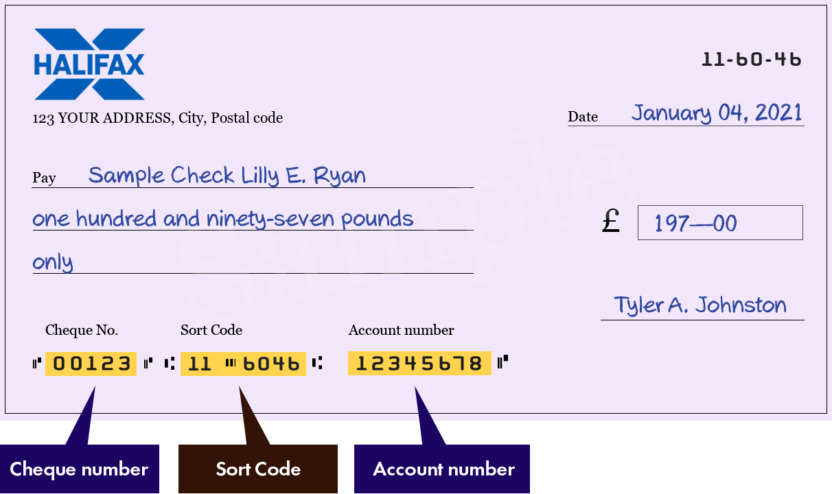 Sort Code 116046 Of Halifax In Leeds Sort Code 116046 Of Halifax In Leeds