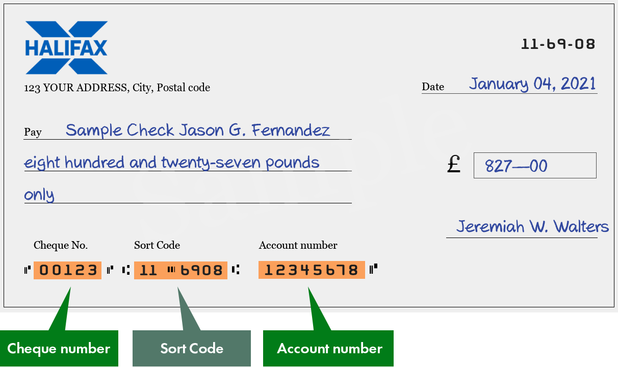 Sort Code 116908 Of Halifax In Leeds Sort Code 116908 Of Halifax In Leeds