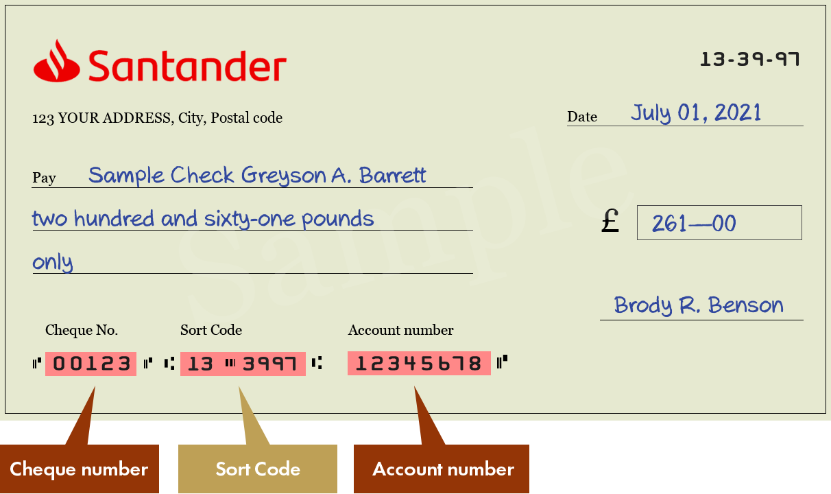 Sort Code 133997 of Santander UK in Merseyside