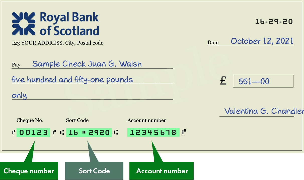 Sort Code 162920 of RBS Royal Bank of Scotland in Liverpool