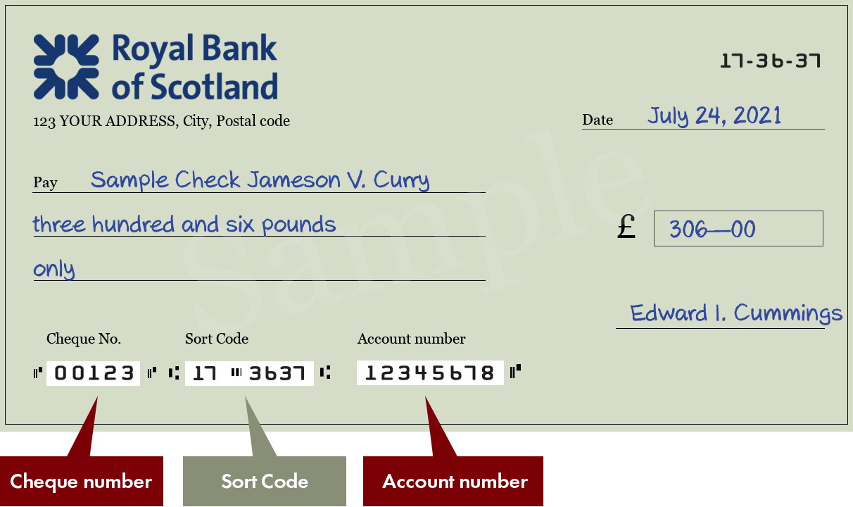 Sort Code 173637 of RBS Royal Bank of Scotland in Liverpool