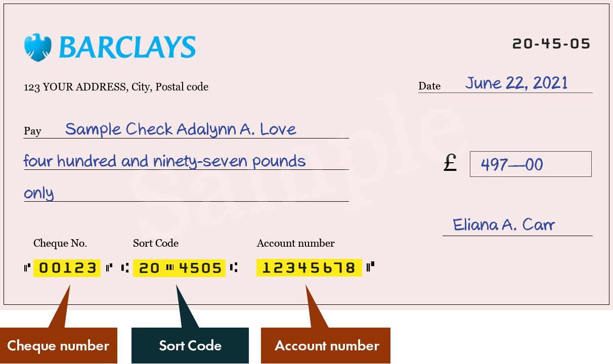Sort Code 204505 Of Barclays Bank Plc In Jersey Sort Code 204505 Of Barclays Bank Plc In Jersey