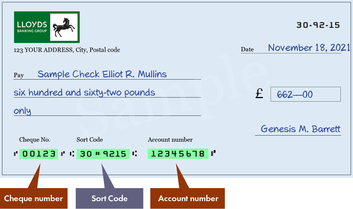 Sort Code 309215 Of Lloyds Bank Plc In Chelmsford Sort Code 309215 Of Lloyds Bank Plc In Chelmsford