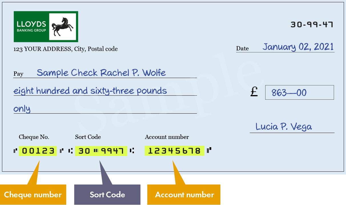 Sort Code 309947 Of Lloyds Bank Plc In Chelmsford Sort Code 309947 Of Lloyds Bank Plc In Chelmsford