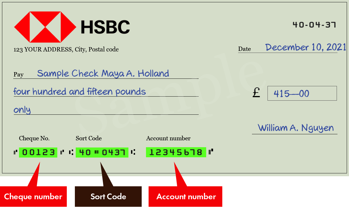 Sort Code 400437 of Hsbc Bank plc in London