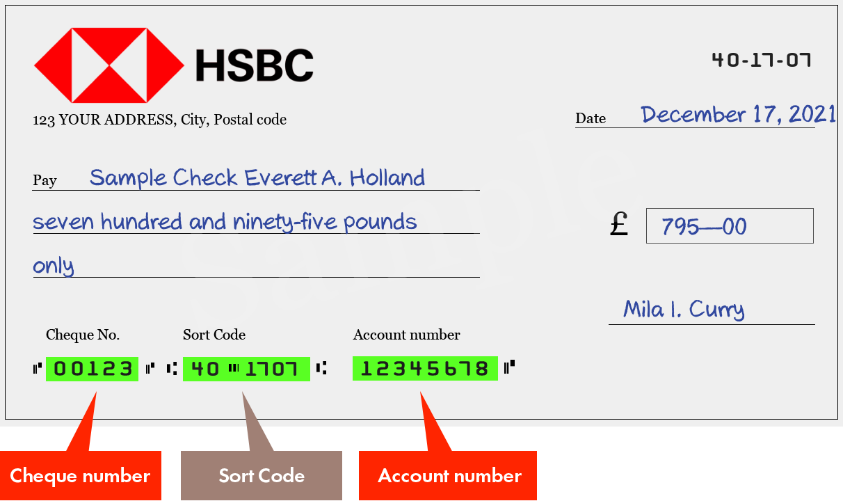 Sort Code 401707 Of Hsbc Bank Plc In Sutton Sort Code 401707 Of Hsbc Bank Plc In Sutton