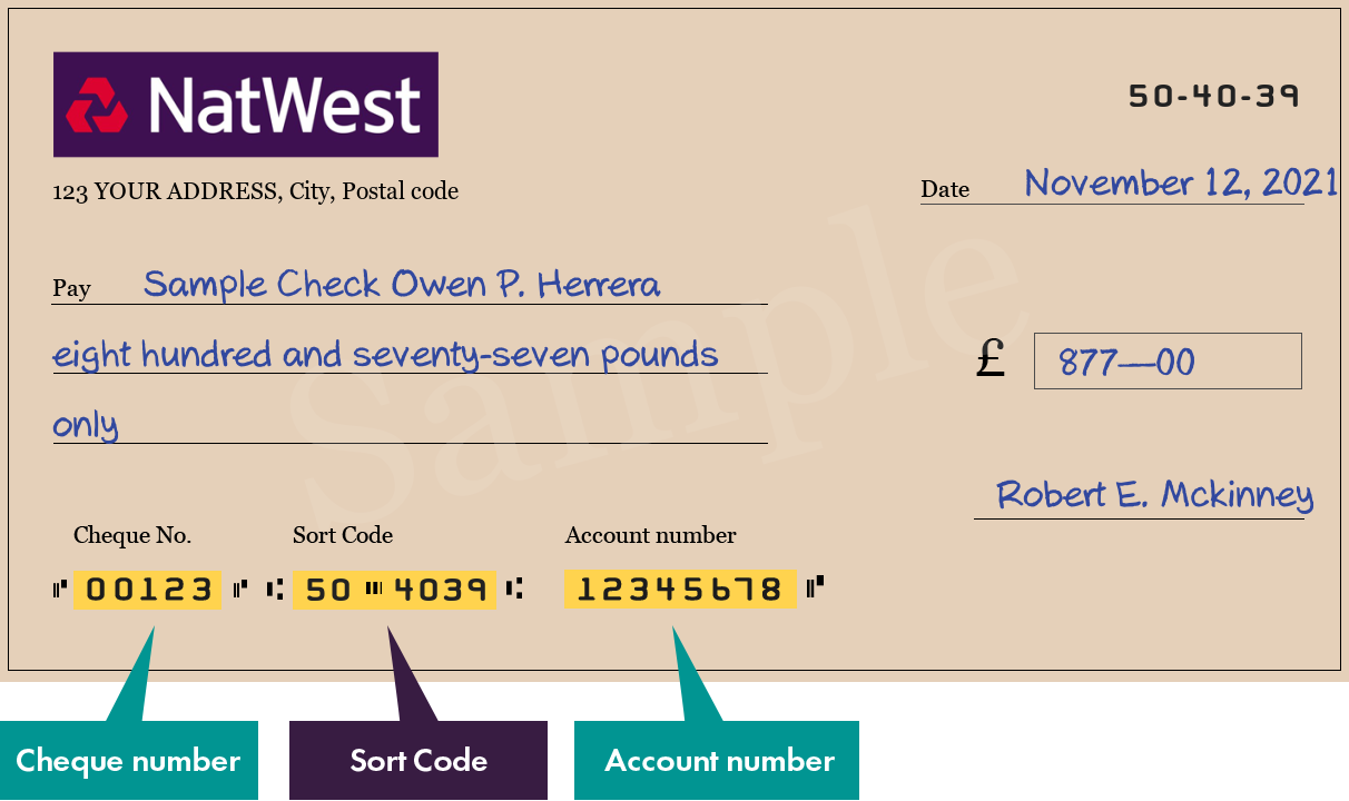 Sort Code 504039 of National Westminster Bank plc in Manchester