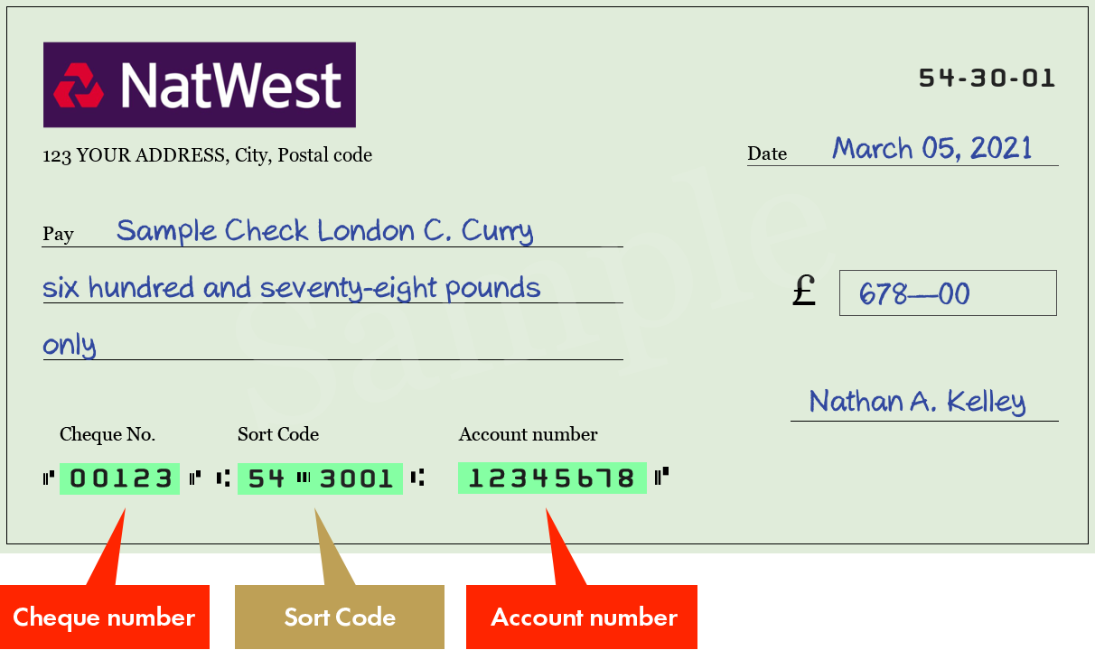 Sort Code 543001 of National Westminster Bank plc in Leicester