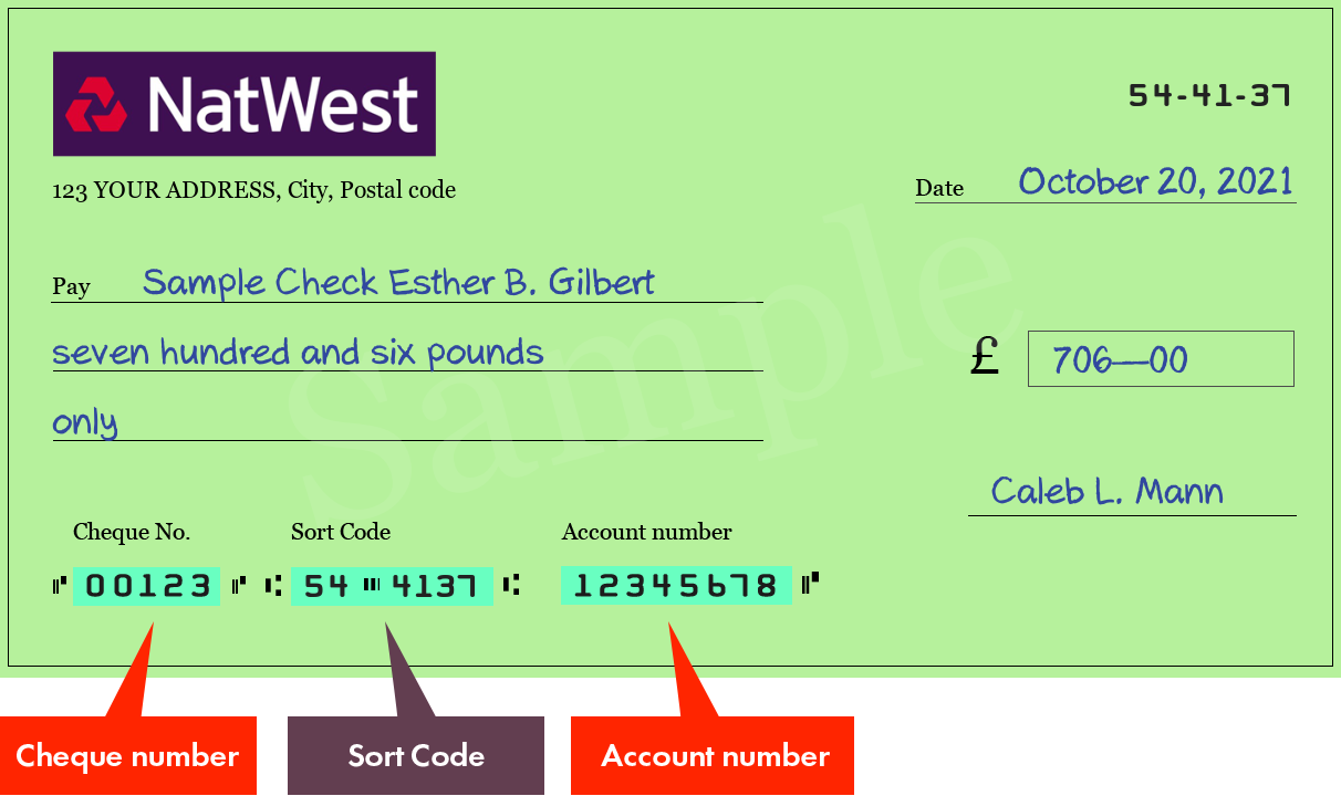 Sort Code 544137 Of National Westminster Bank Plc In Chatham Sort Code 544137 Of National Westminster Bank Plc In Chatham