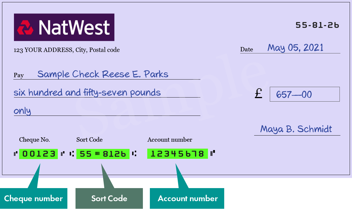 Sort Code 558126 Of National Westminster Bank Plc In Chatham Sort Code 558126 Of National Westminster Bank Plc In Chatham