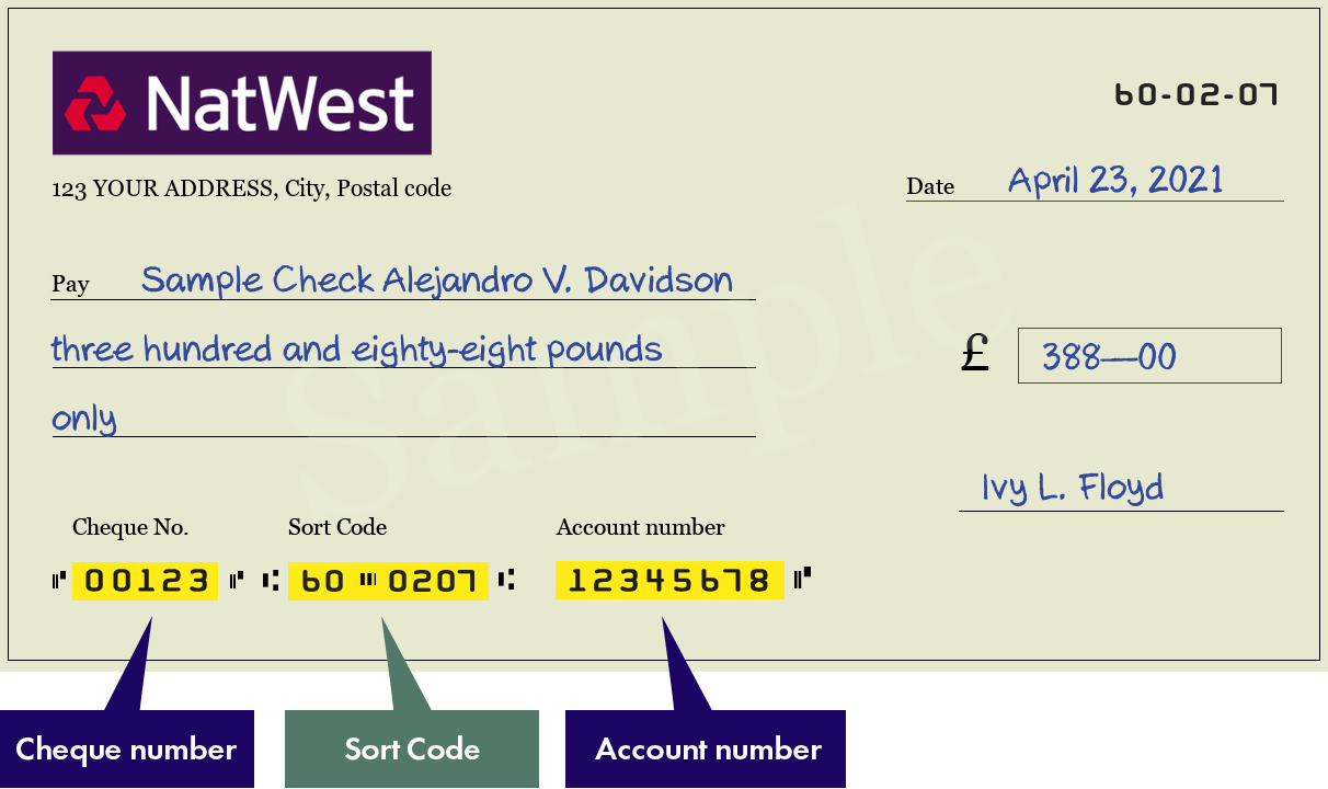 Sort Code 600207 Of National Westminster Bank Plc In Chatham Sort Code 600207 Of National Westminster Bank Plc In Chatham