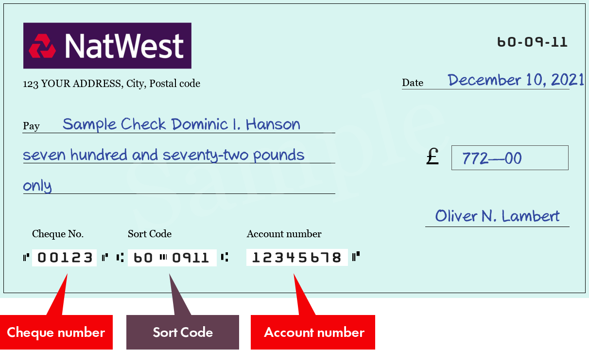 Sort Code 600911 Of National Westminster Bank Plc In Chatham Sort Code 600911 Of National Westminster Bank Plc In Chatham