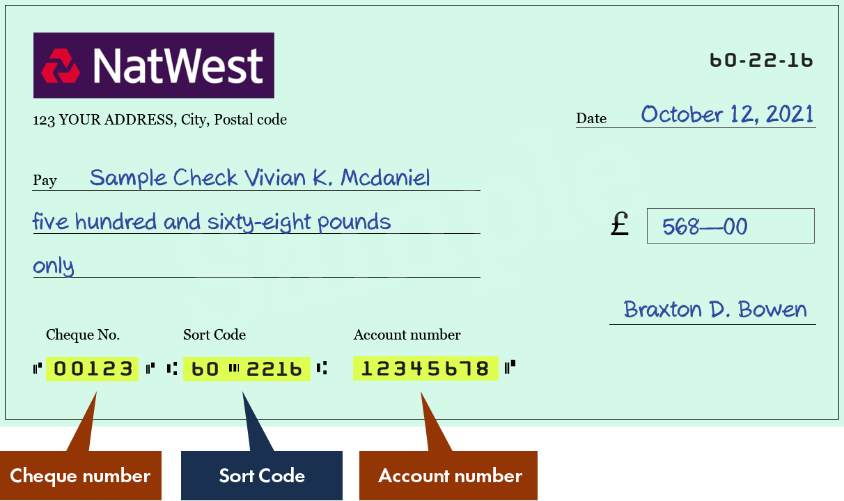 Sort Code 602216 Of National Westminster Bank Plc In Chatham Sort Code 602216 Of National Westminster Bank Plc In Chatham