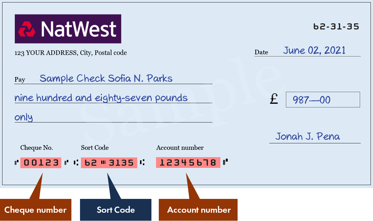 Sort Code 623135 of National Westminster Bank plc in London