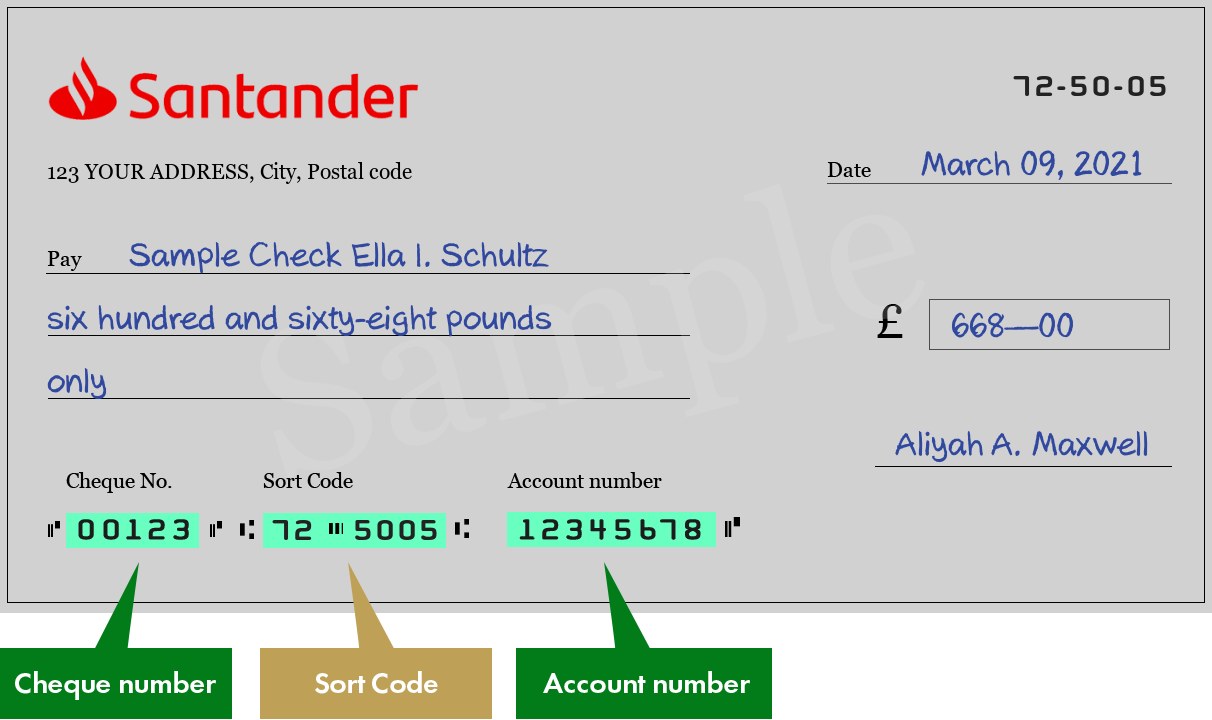Sort Code 725005 of Santander UK in Bradford