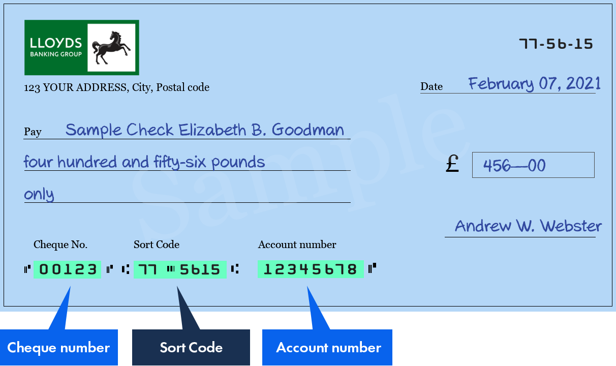 Sort Code 775615 of Lloyds Bank plc in Chelmsford