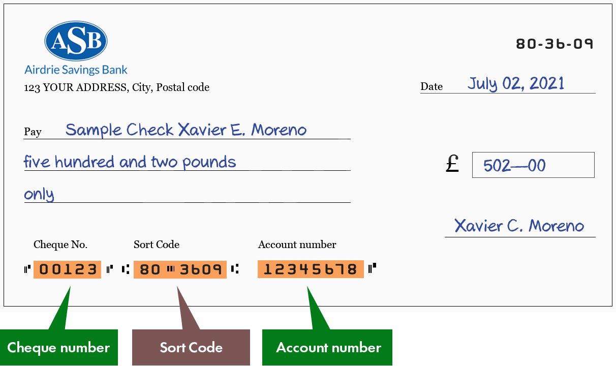 Sort Code 803609 Of Airdrie Savings Bank In Airdrie Sort Code 803609 Of Airdrie Savings Bank In Airdrie
